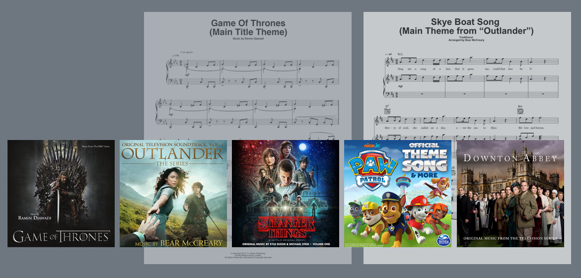 TV Sheet Music Downloads | Piano, Guitar, and more | Sheet Music Direct